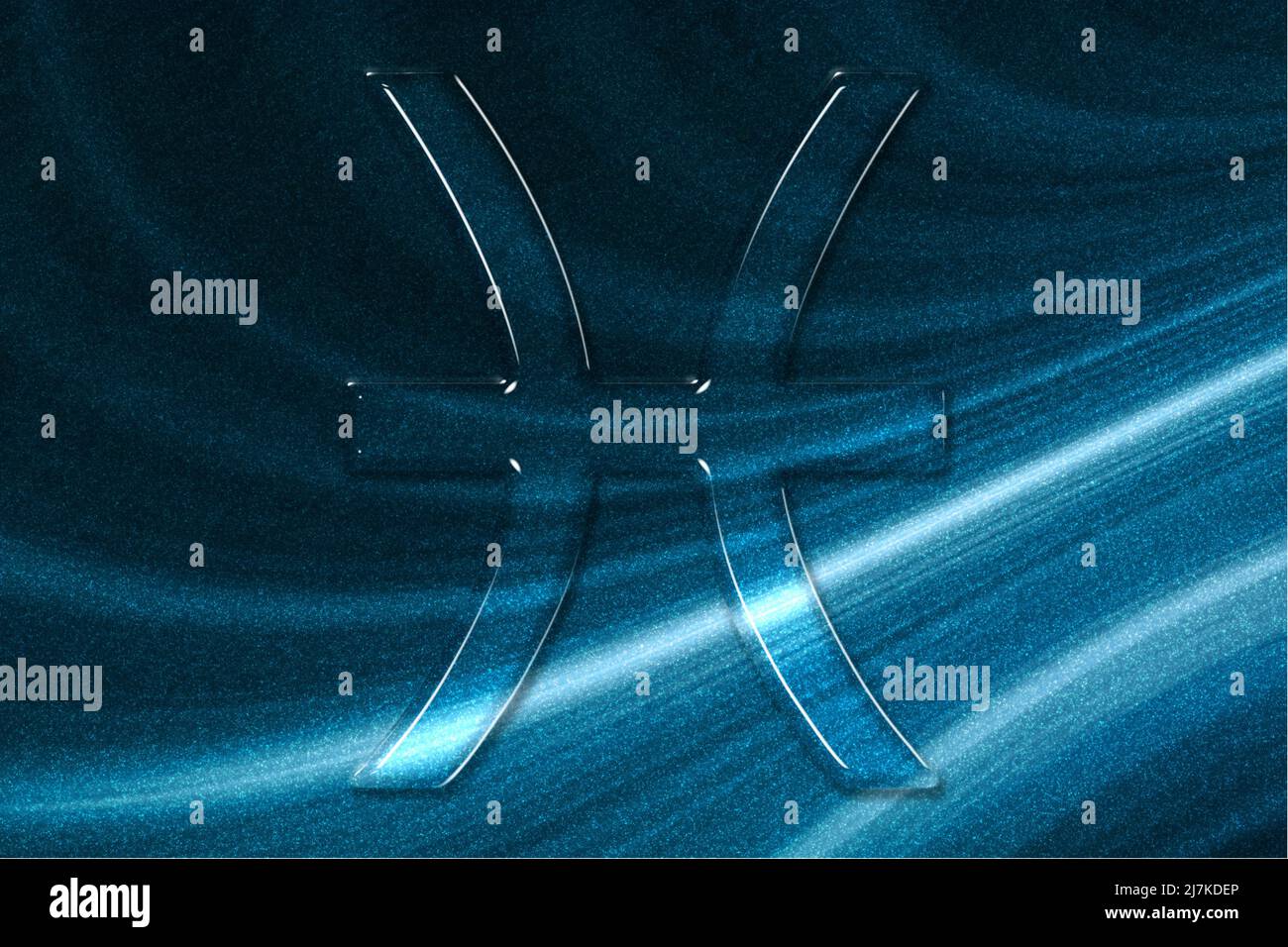 Pisces zodiac sign, blue background, Horoscope Astrology background ...