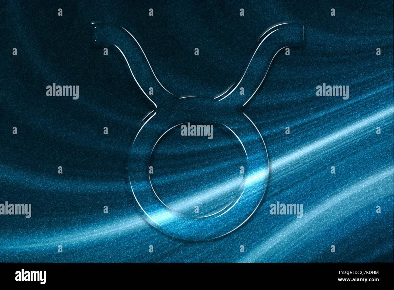 Taurus zodiac sign, blue background, Horoscope Astrology background ...