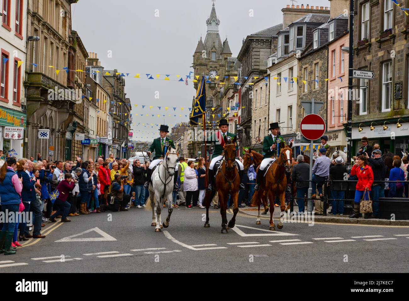 Hawick Common Riding in the Scottish Borders Stock Photo - Alamy