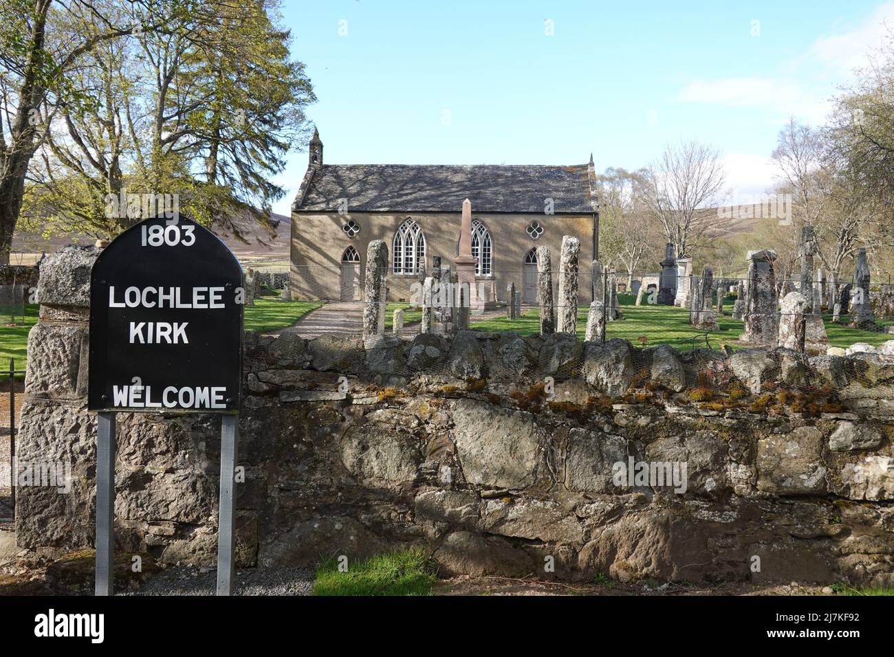 Lochlee Church, Invermark, Angus, Scotland, United Kingdom Stock Photo ...