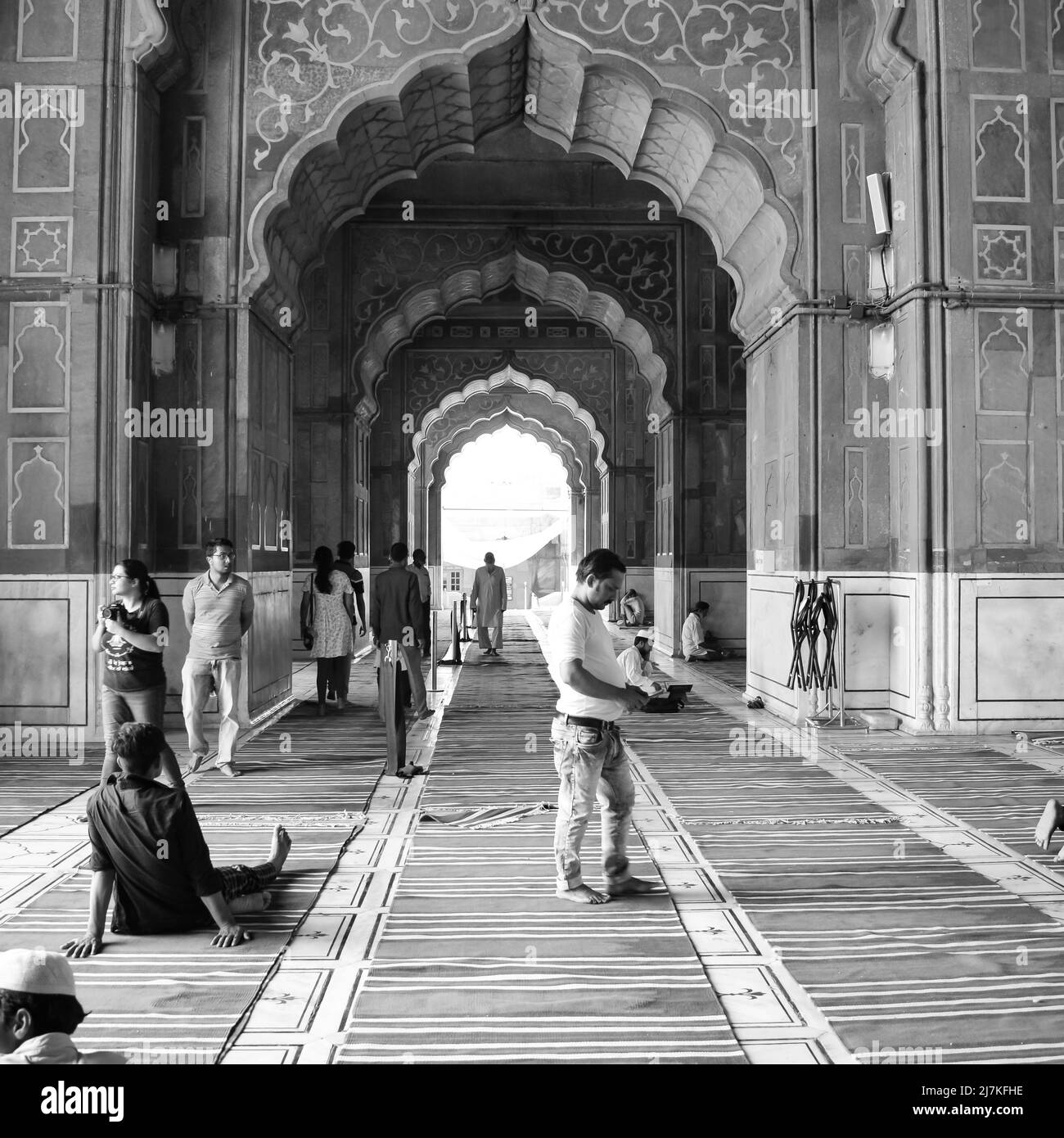 Delhi India April 15 2022 Unidentified Indian Tourists Visiting delhi-india-april-15-2022-unidentified-indian-tourists-visiting