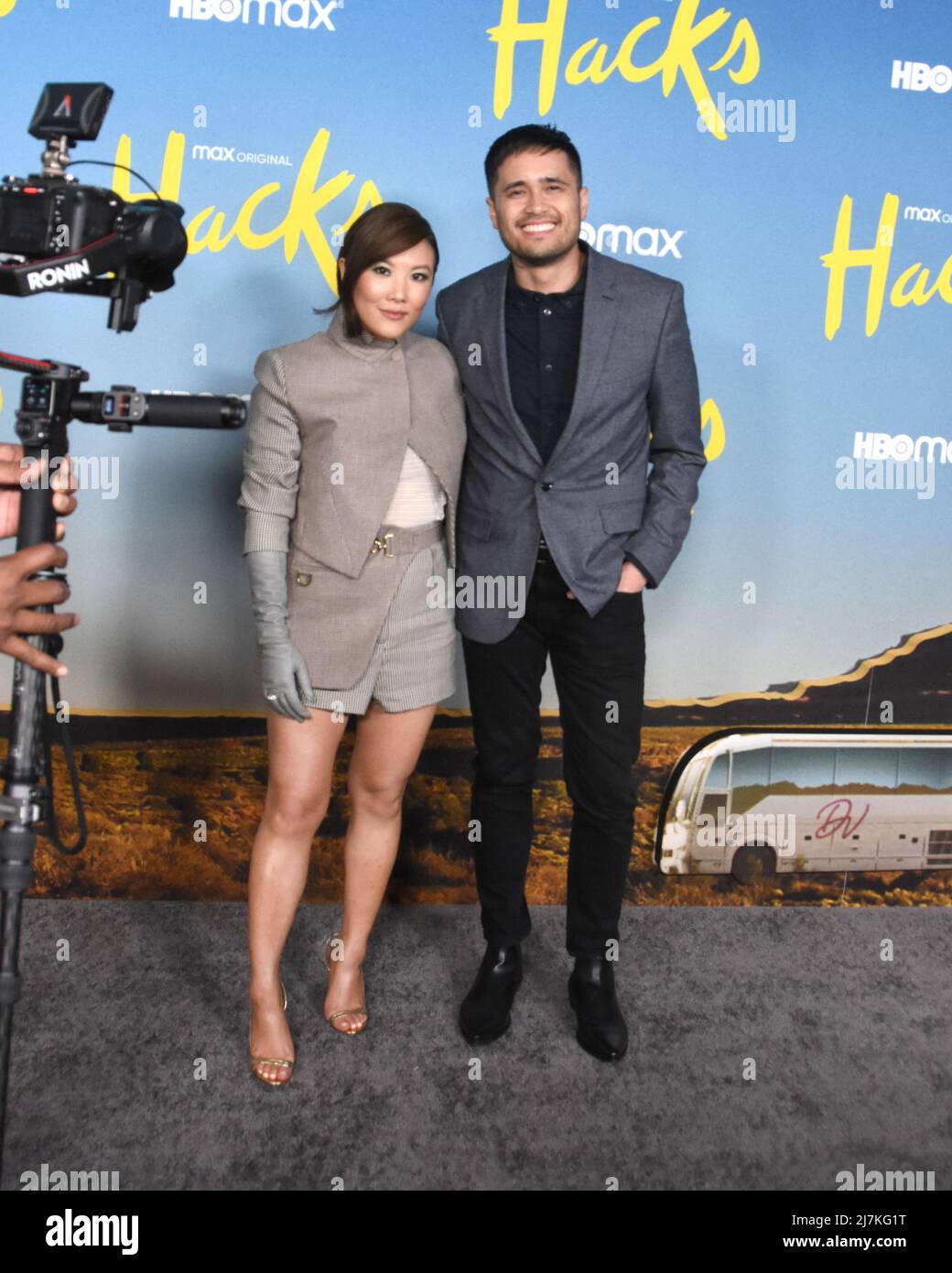 Los Angeles, California, USA 9th May 2022 Actress Ally Maki and Singer Travis Atreo attend the ...