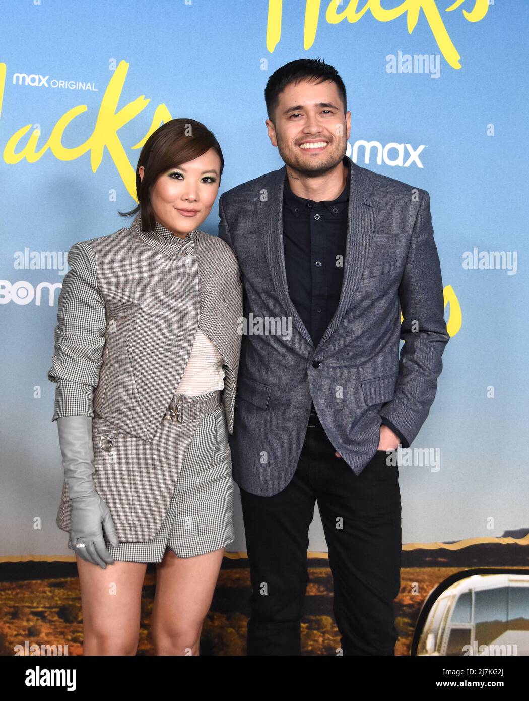 Los Angeles, California, USA 9th May 2022 Actress Ally Maki and Singer Travis Atreo attend the ...