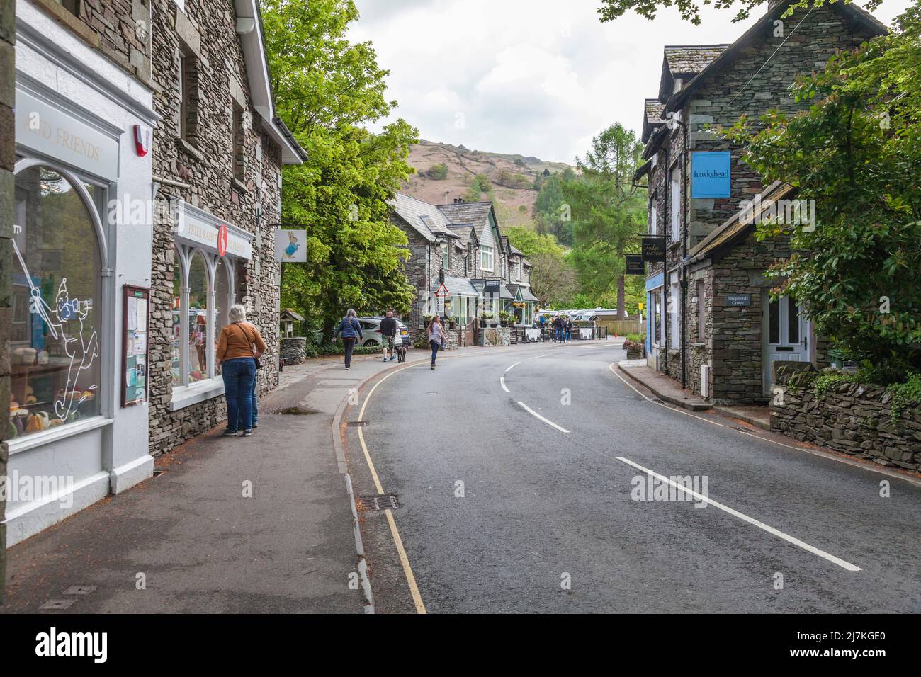 The quaint streets of Grasmere,Lake District,England,UK Stock Photo - Alamy