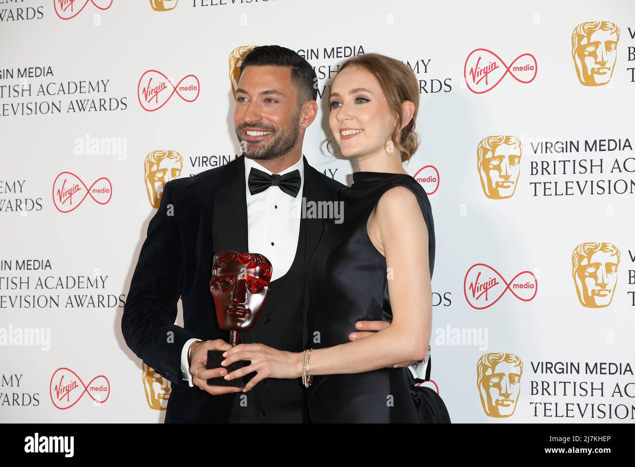 Giovanni Pernice and Rose Ayling-Ellis attend Bafta TV Awards held at ...