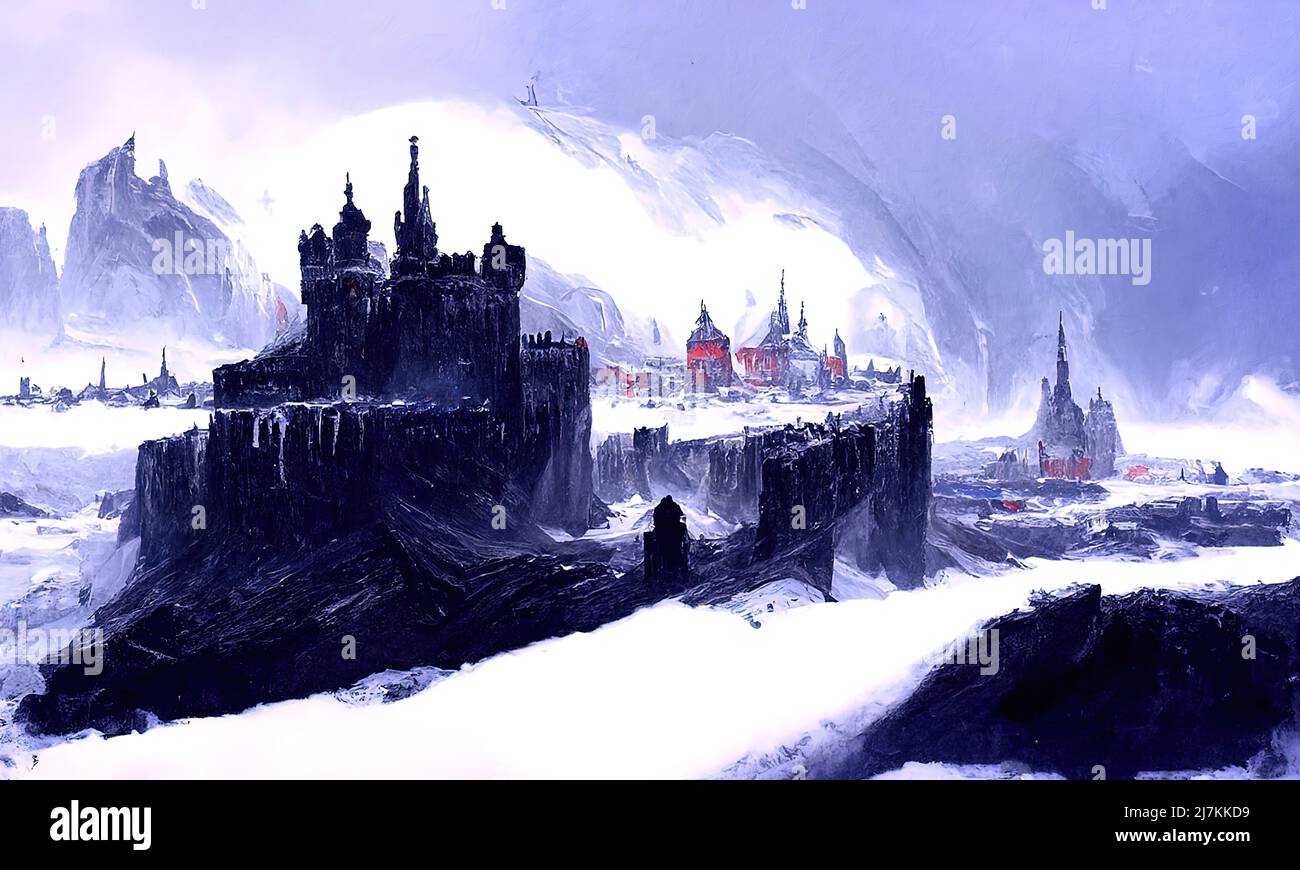Frozen ice castle hi-res stock photography and images - Alamy