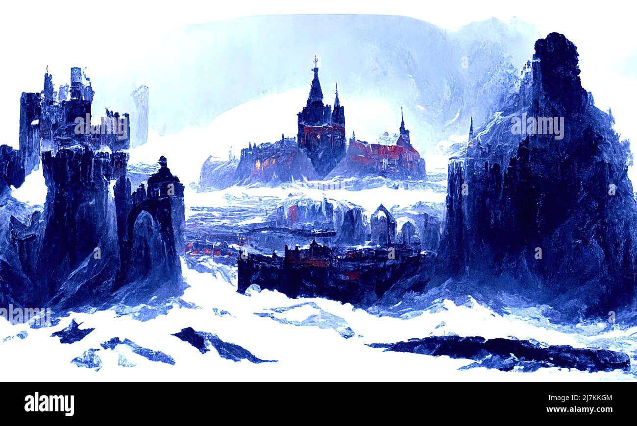 Frozen ice castle hi-res stock photography and images - Alamy