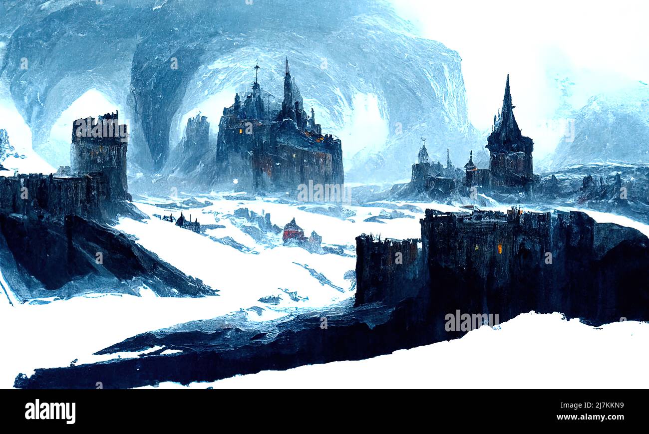 Frozen ice castle hi-res stock photography and images - Alamy