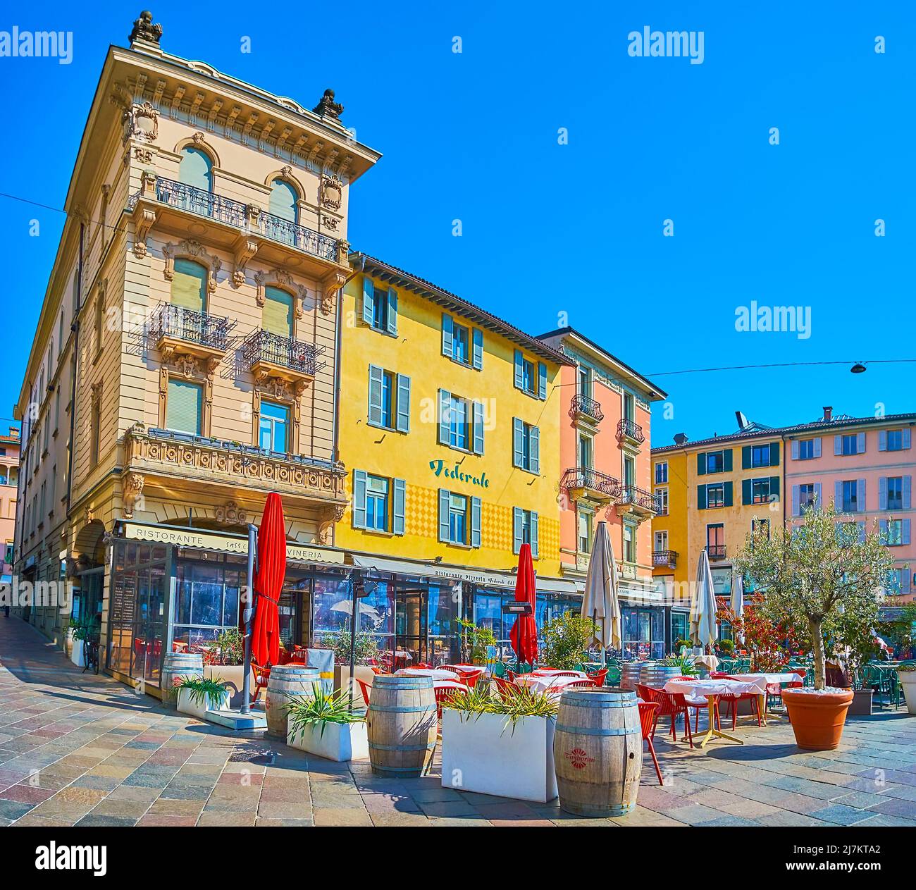 Lugano switzerland cafe hi-res stock photography and images - Alamy