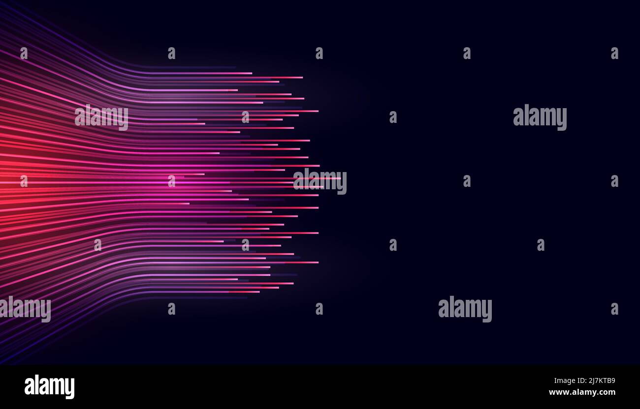 Modern abstract high-speed light effect. Technology futuristic dynamic ...