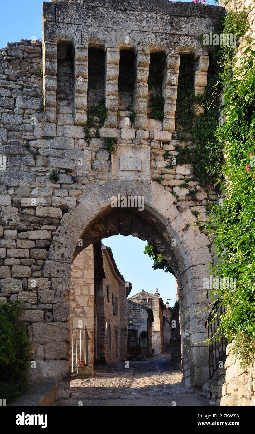 Lacoste medieval village in the Luberon known for its castle that ...