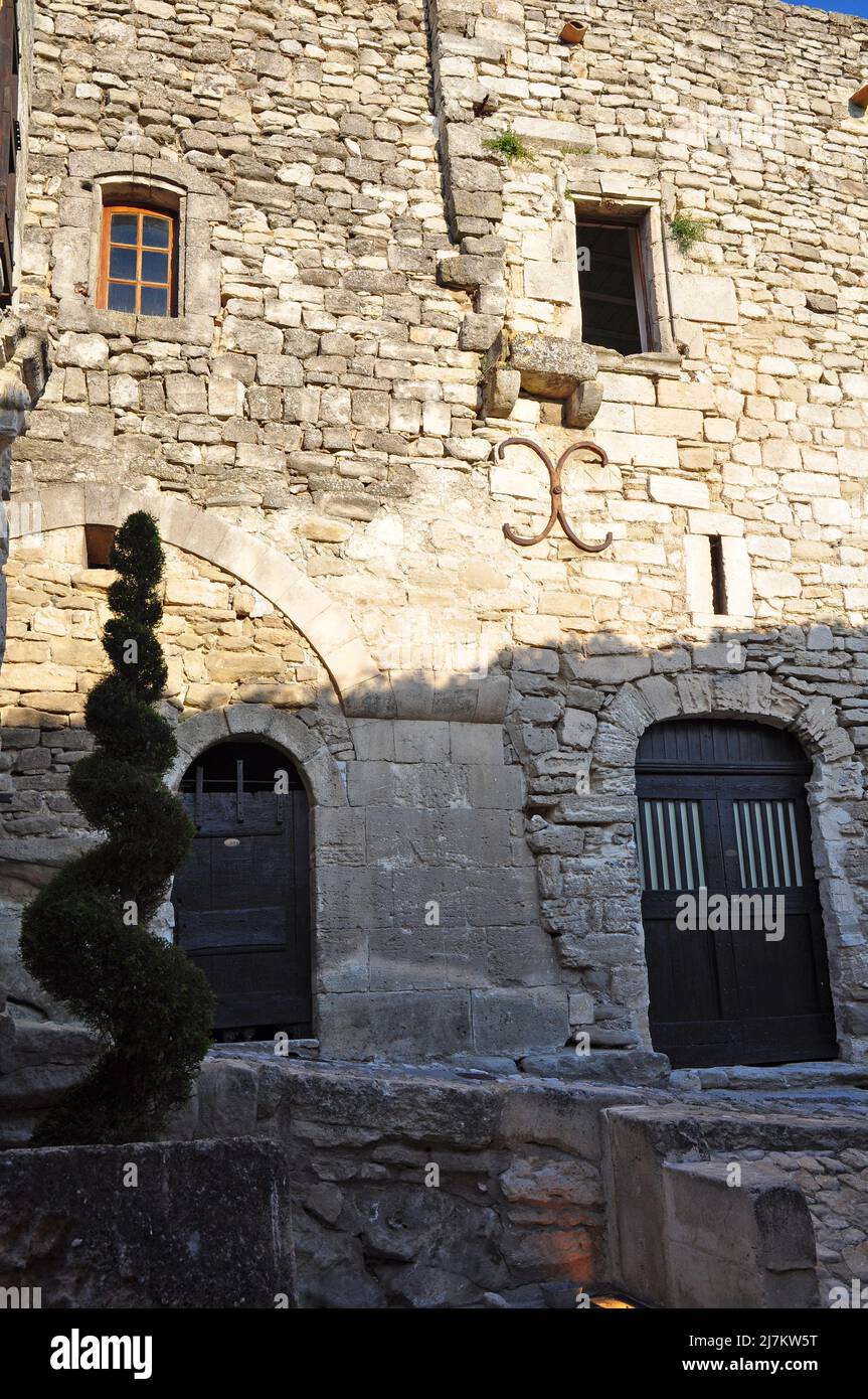 Lacoste medieval village in the Luberon known for its castle that ...