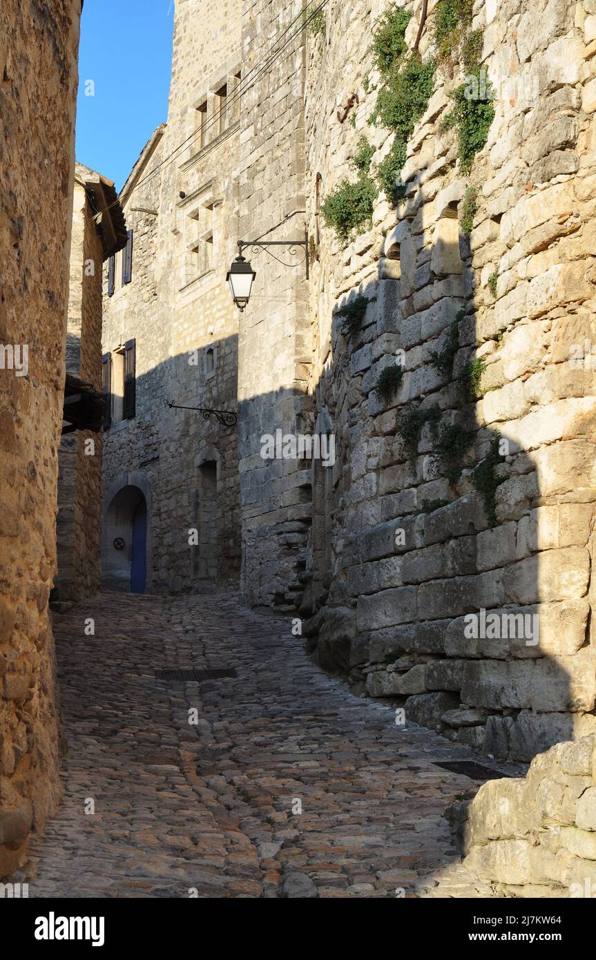 Lacoste medieval village in the Luberon known for its castle that ...