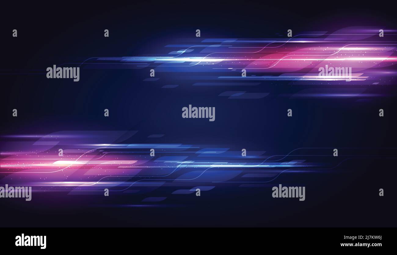 Blue car on high street Stock Vector Images - Alamy