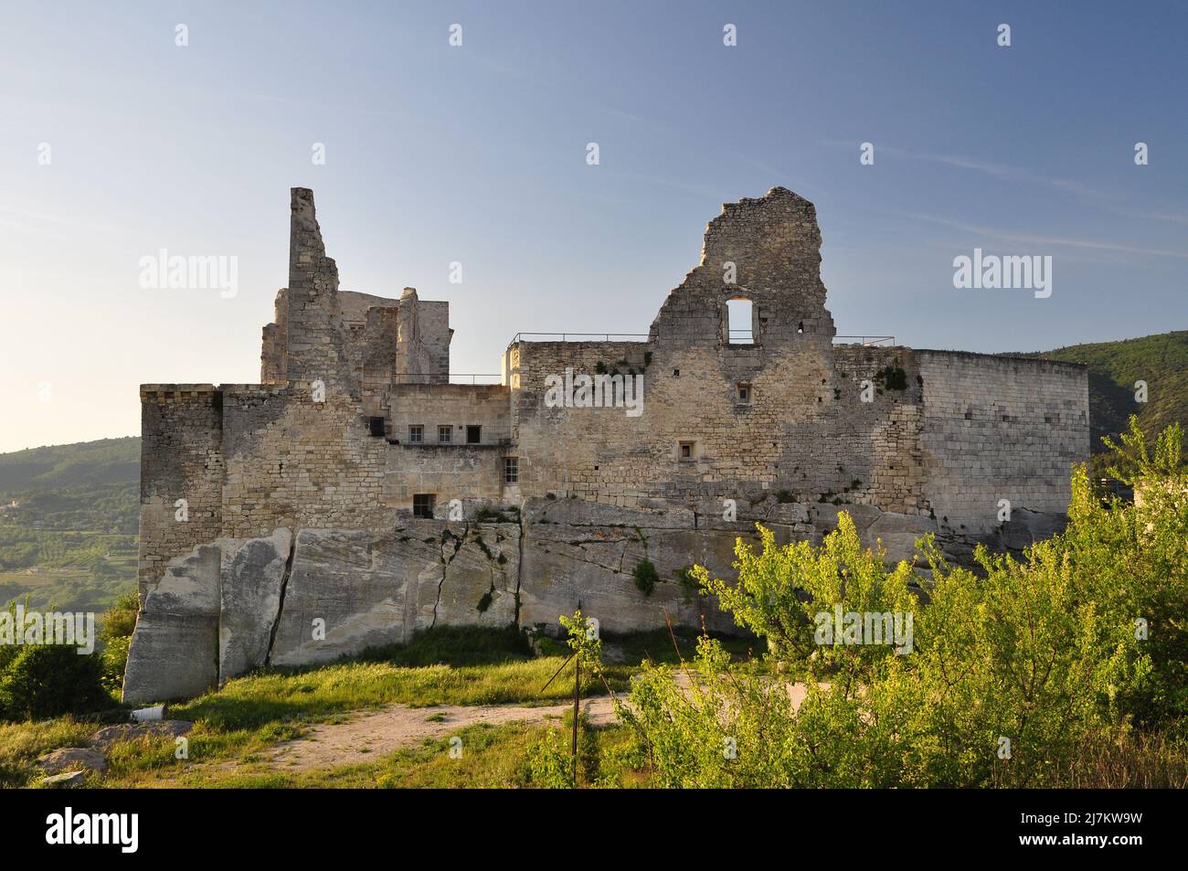 Castle of Lacoste medieval village in the Luberon known for its castle ...