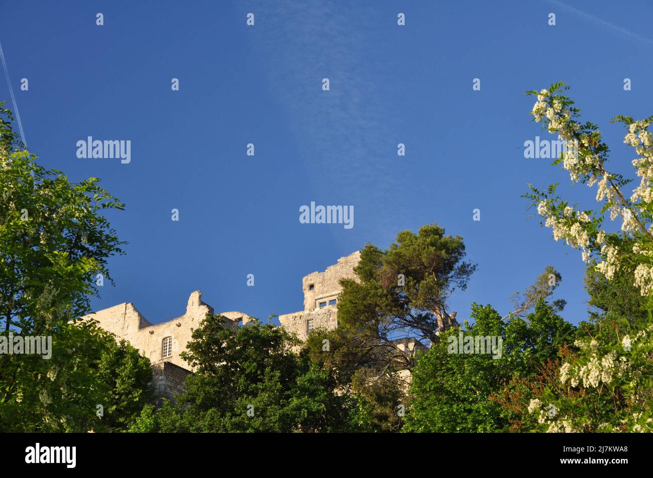 Castle of Lacoste medieval village in the Luberon known for its castle ...