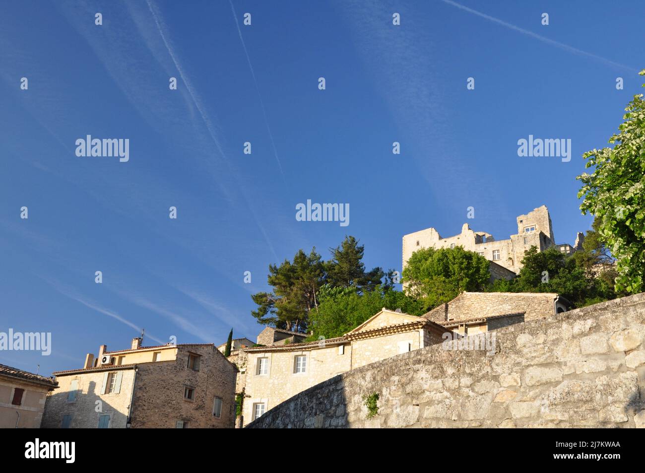 Castle of Lacoste medieval village in the Luberon known for its castle ...