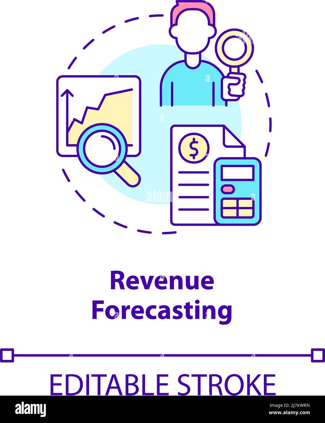 Revenue forecasting concept icon Stock Vector Image & Art - Alamy