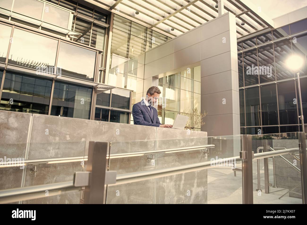 business success. programmer man use pc. entrepreneur or manager. agile business Stock Photo - Alamy