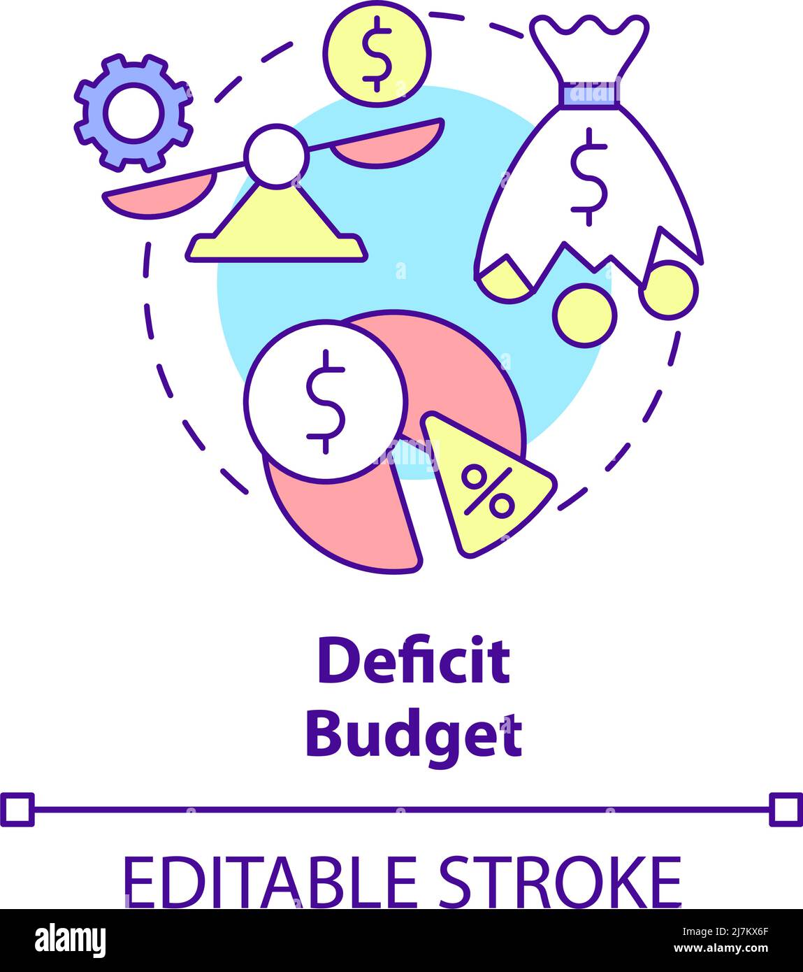 Budget shortfall Stock Vector Images - Alamy