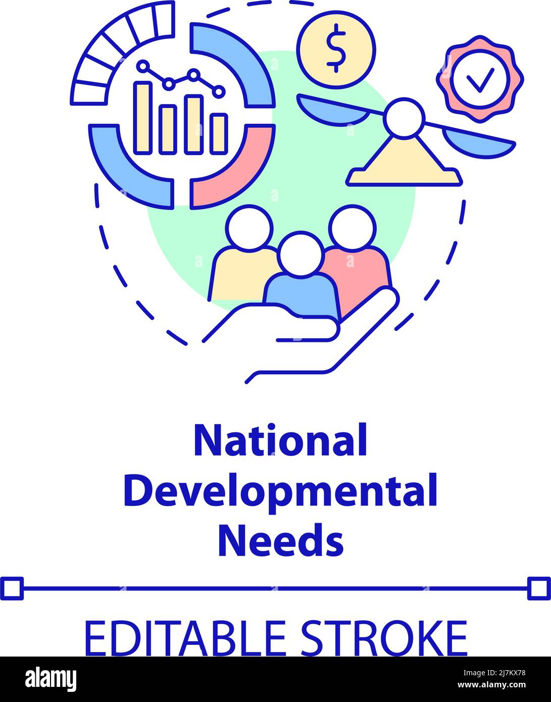National developmental needs concept icon Stock Vector Image & Art - Alamy