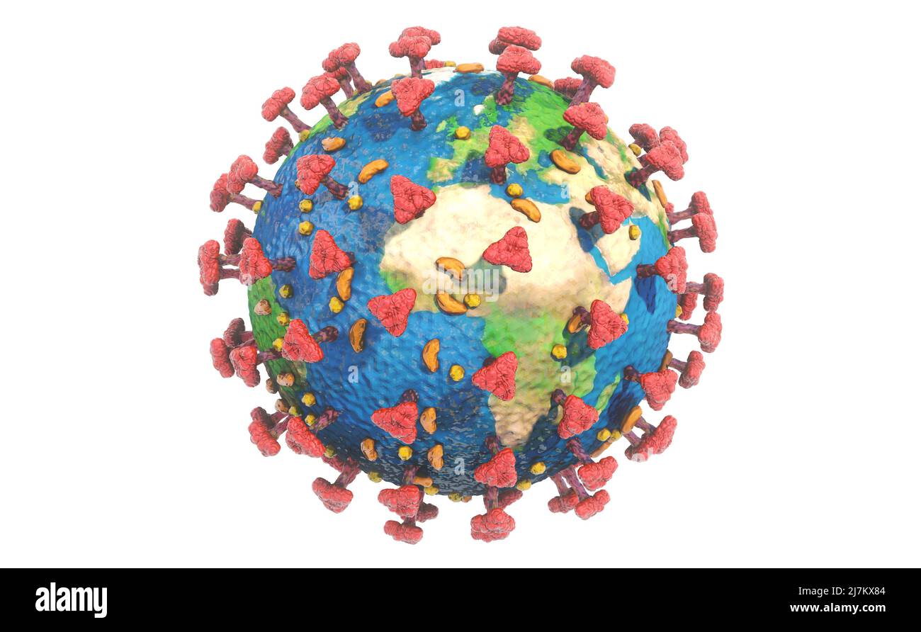 Planet earth sick epidemic Cut Out Stock Images & Pictures - Alamy