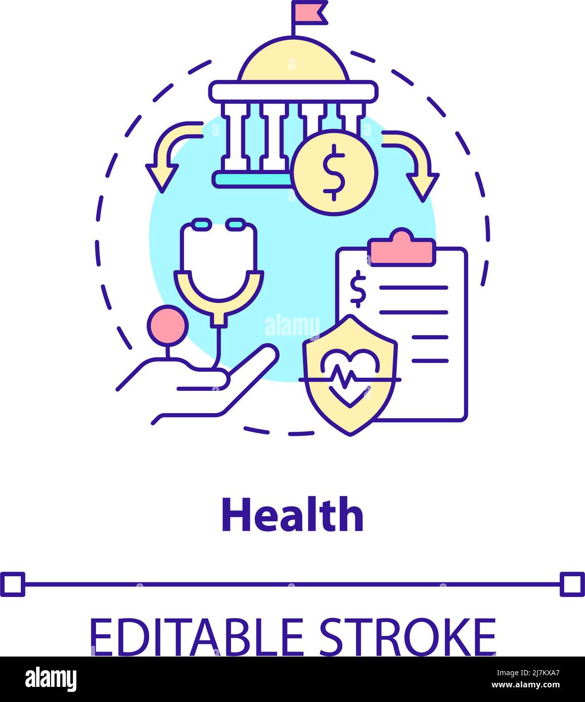 Health concept icon Stock Vector Image & Art - Alamy