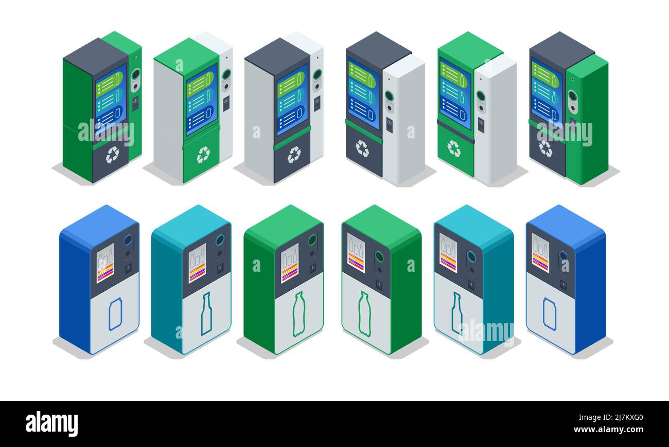 Automatic reverse vending machine Cut Out Stock Images & Pictures - Alamy