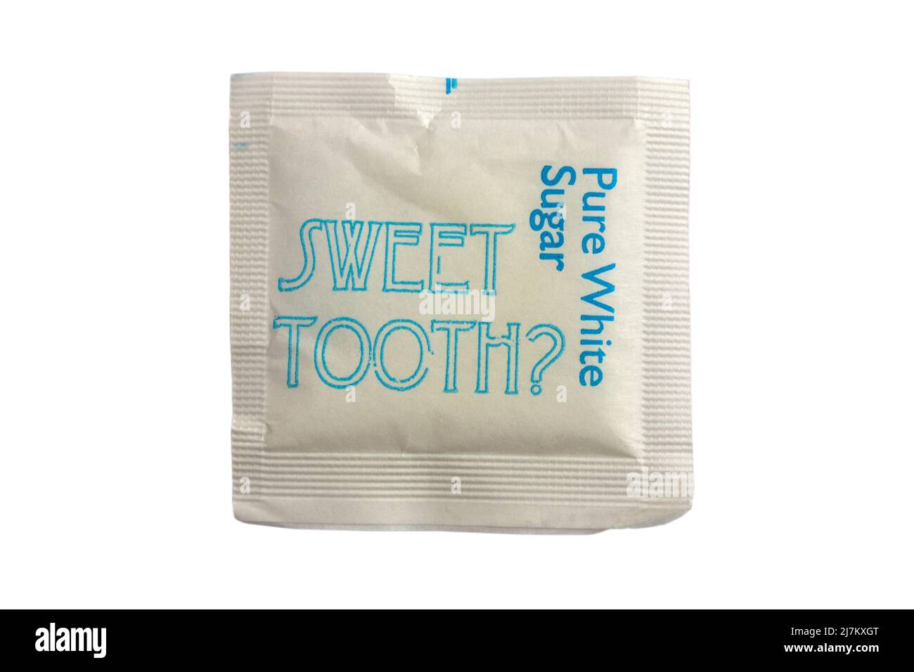 Pure White Sugar sachet isolated on white background - sweet tooth ...