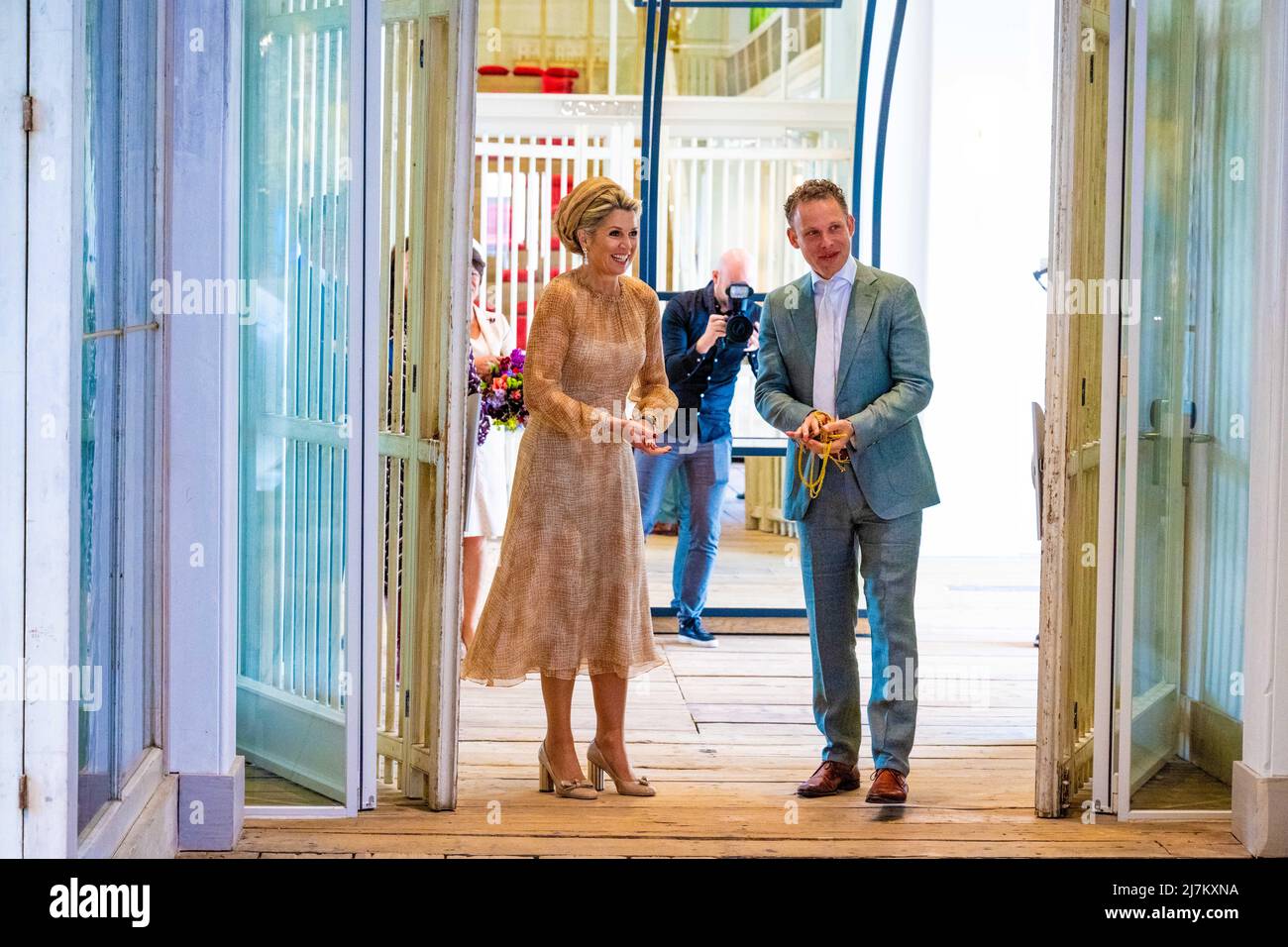 Queen Maxima at the opening of the ARTIS-Groote Museum in Amsterdam ...
