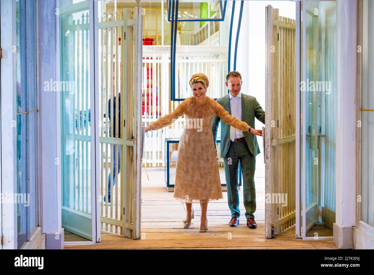 Queen Maxima at the opening of the ARTIS-Groote Museum in Amsterdam ...