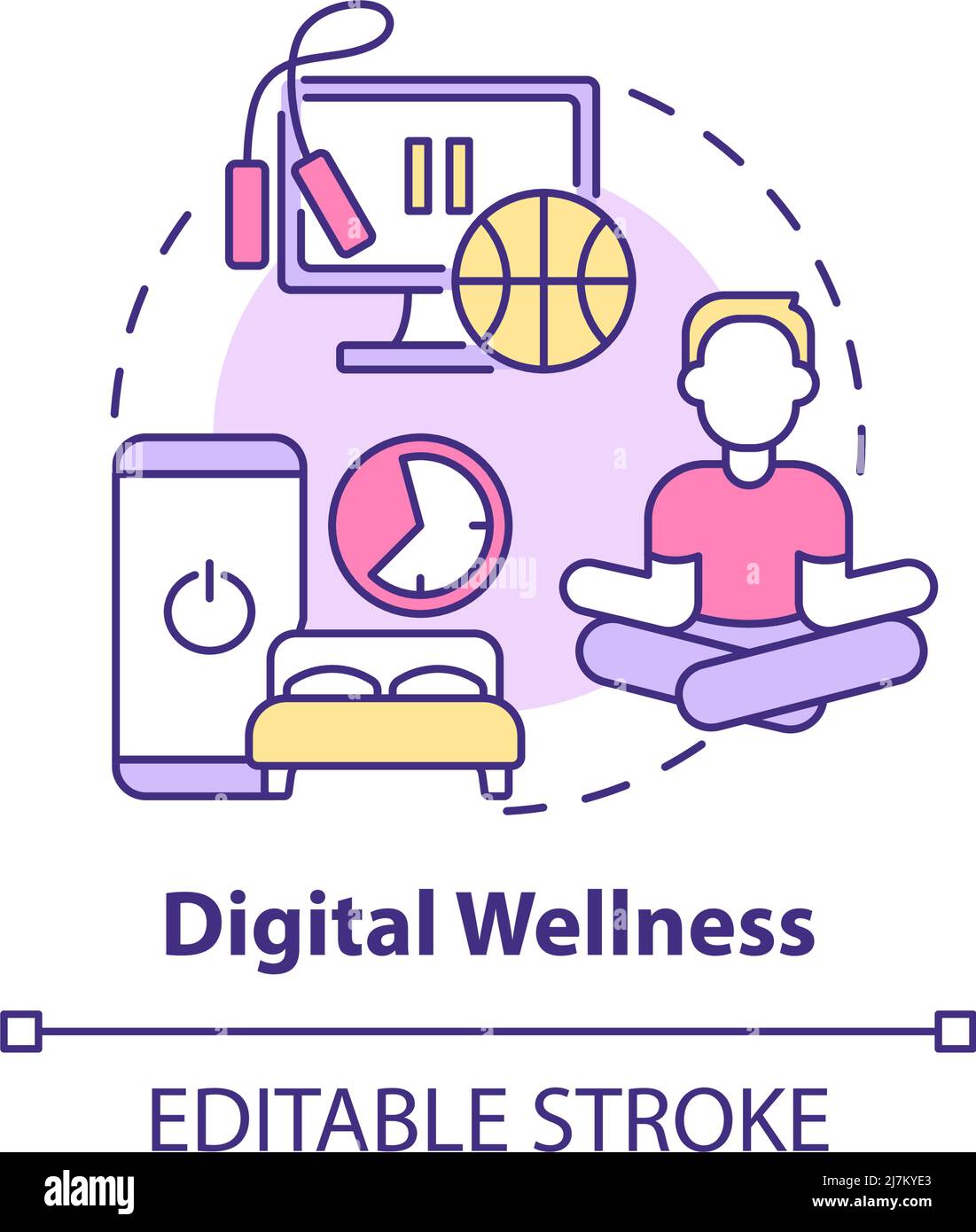 Digital wellness Cut Out Stock Images & Pictures - Alamy