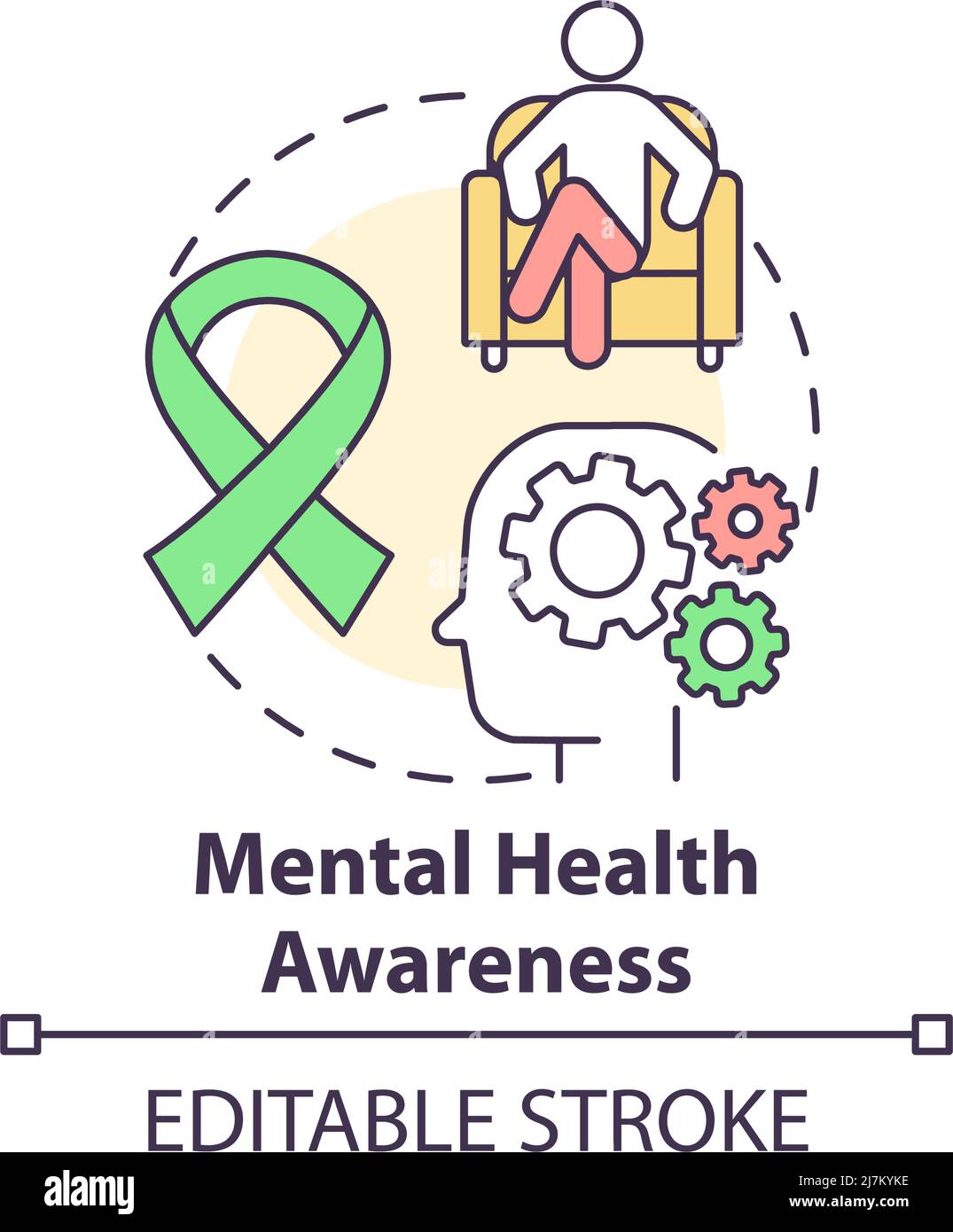 Mental health awareness infographic hi-res stock photography and images ...