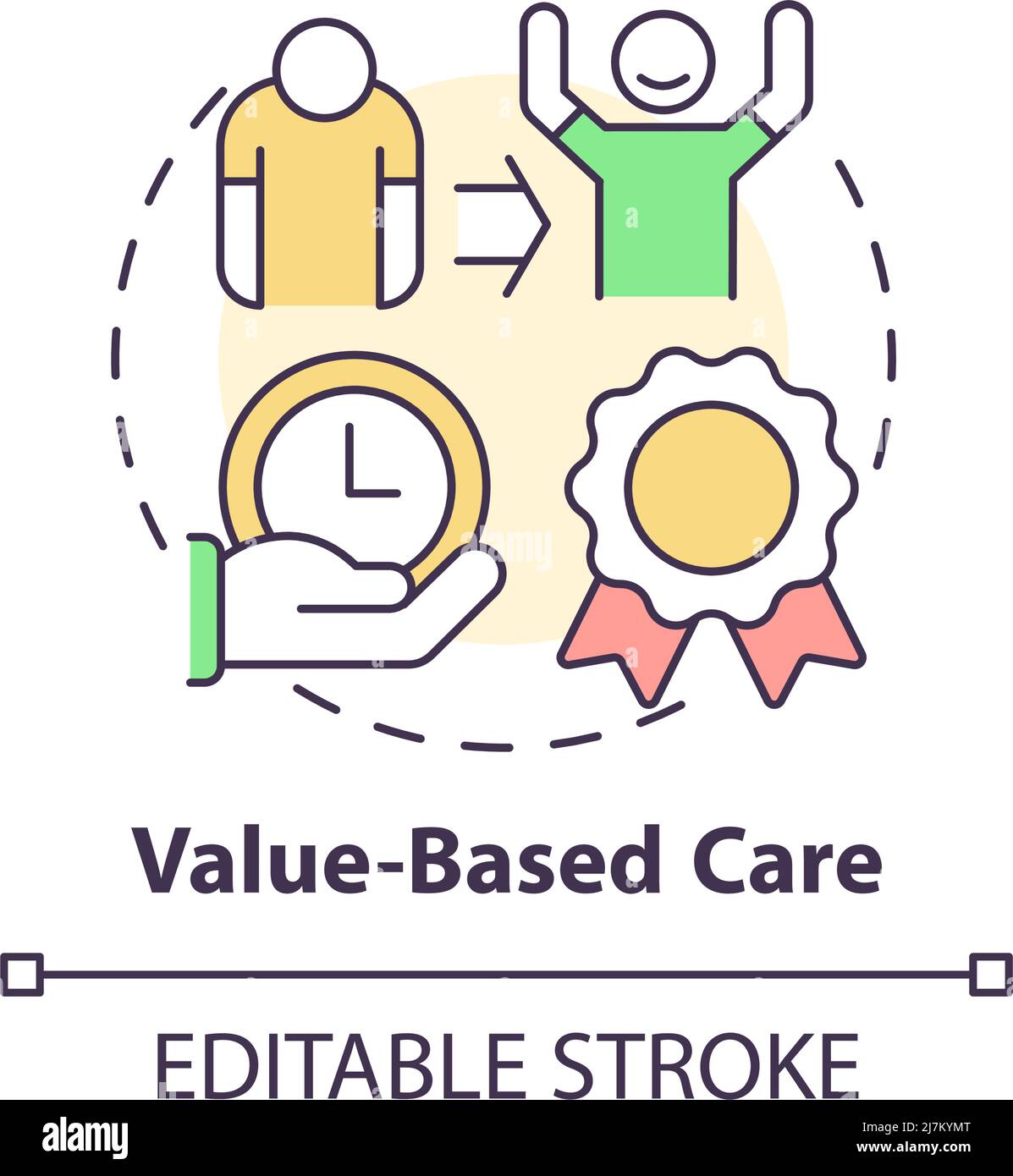 Value based care concept icon Stock Vector Image & Art - Alamy