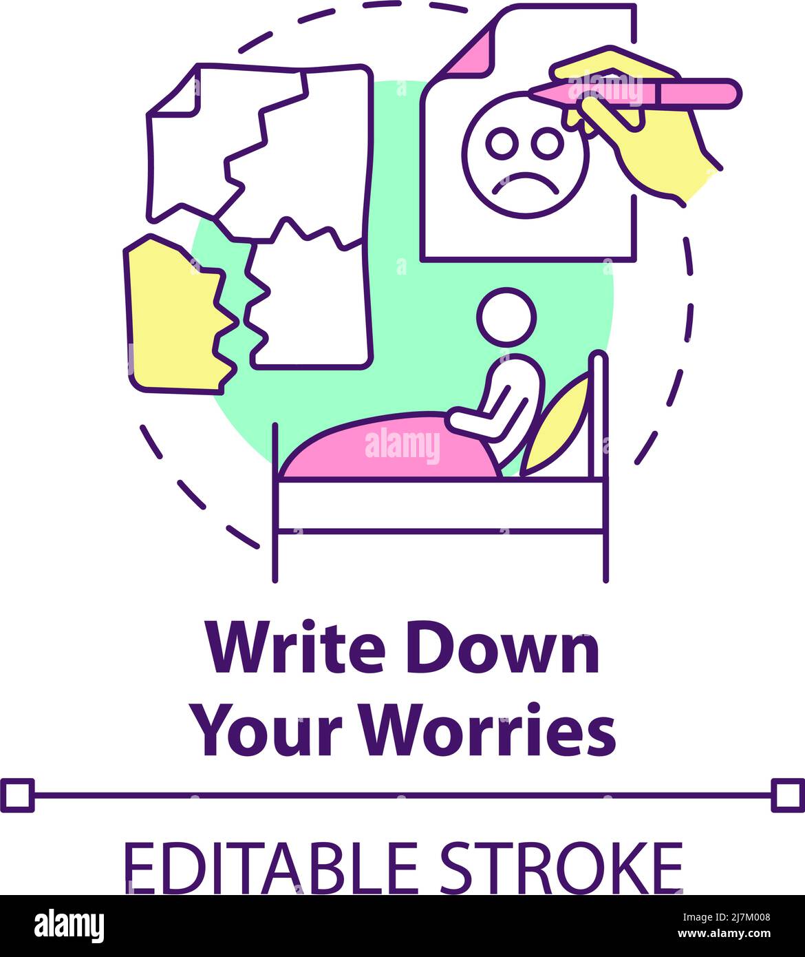 Health worries Stock Vector Images - Alamy