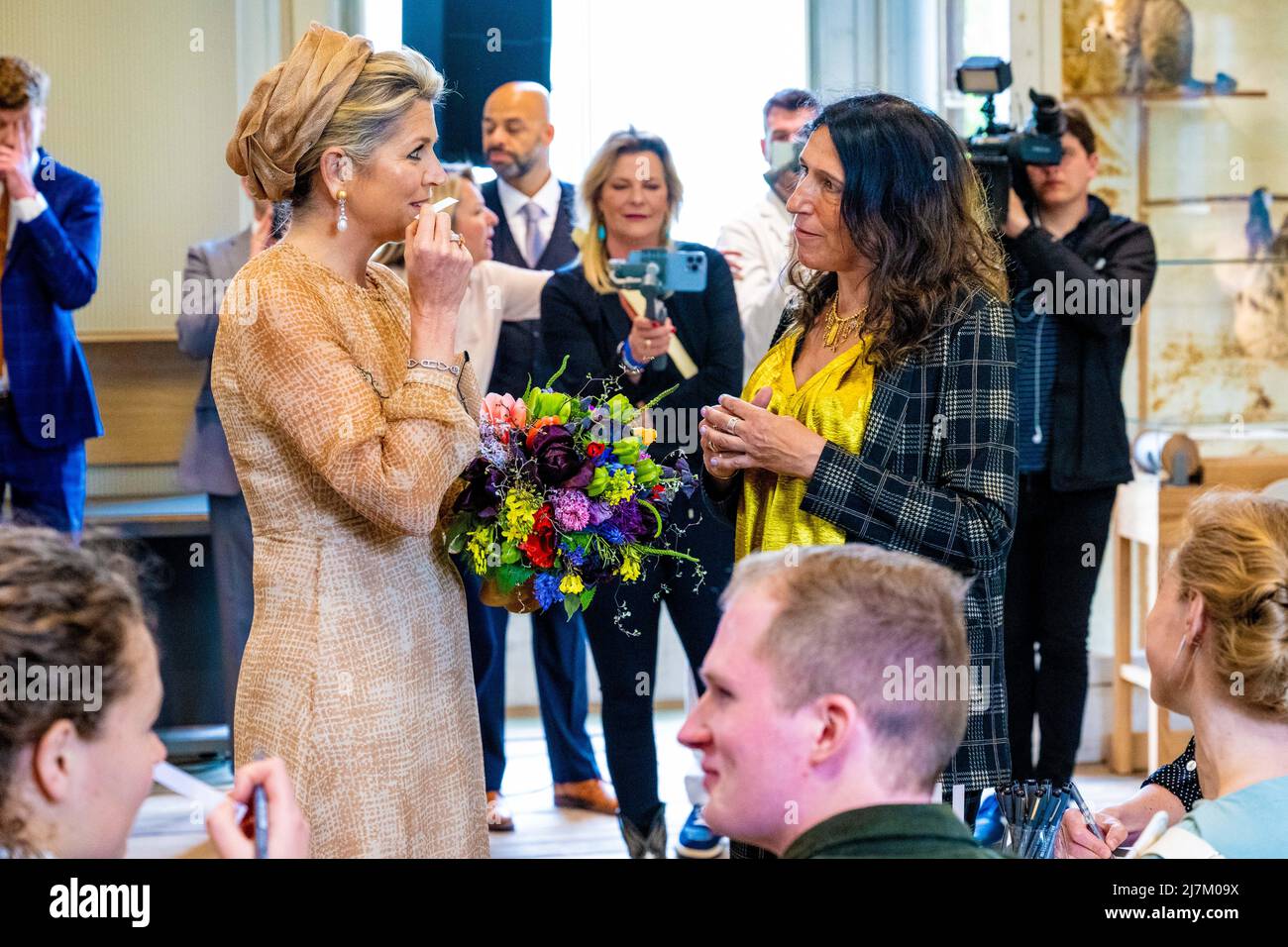 Queen Maxima at the opening of the ARTIS-Groote Museum in Amsterdam ...
