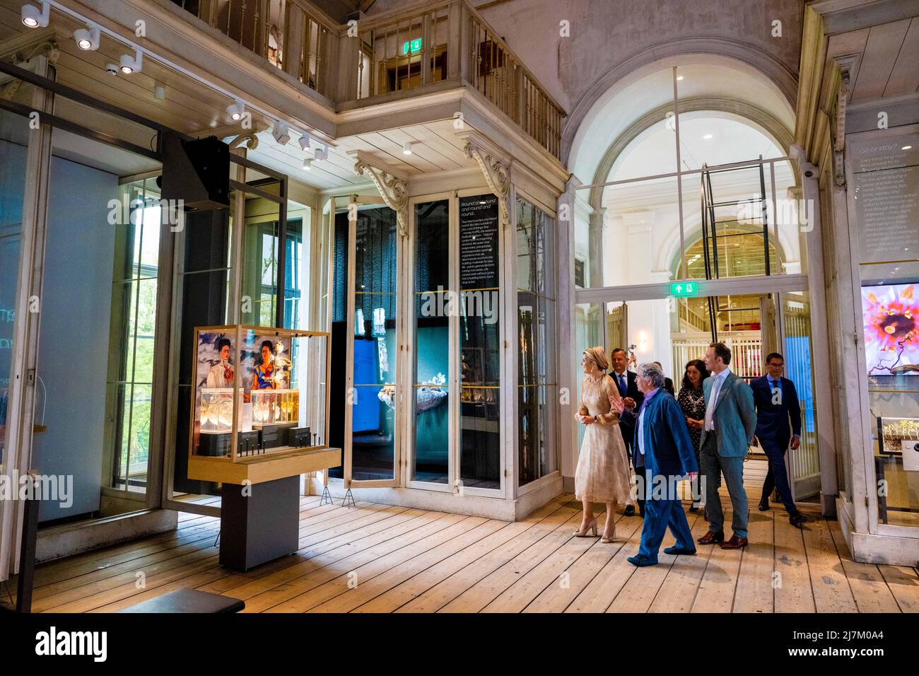 Queen Maxima at the opening of the ARTIS-Groote Museum in Amsterdam ...