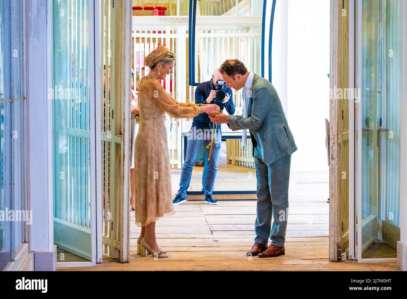 Queen Maxima at the opening of the ARTIS-Groote Museum in Amsterdam ...