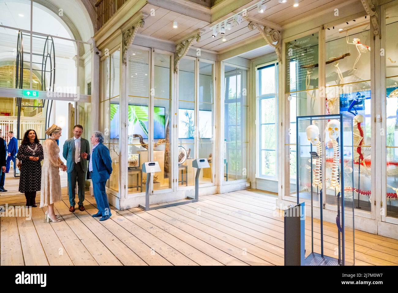 Queen Maxima at the opening of the ARTIS-Groote Museum in Amsterdam ...