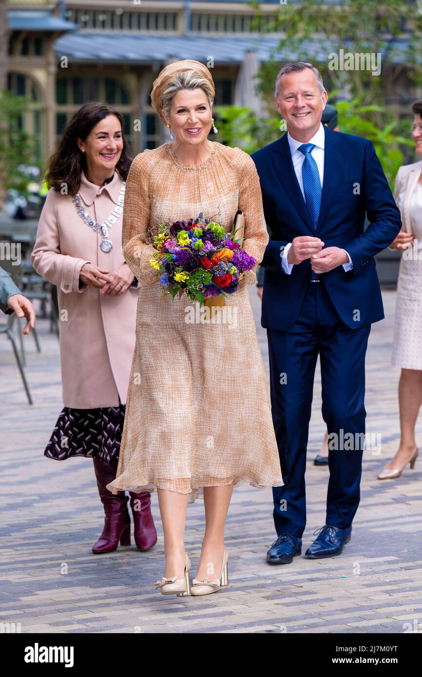 Queen Maxima at the opening of the ARTIS-Groote Museum in Amsterdam ...