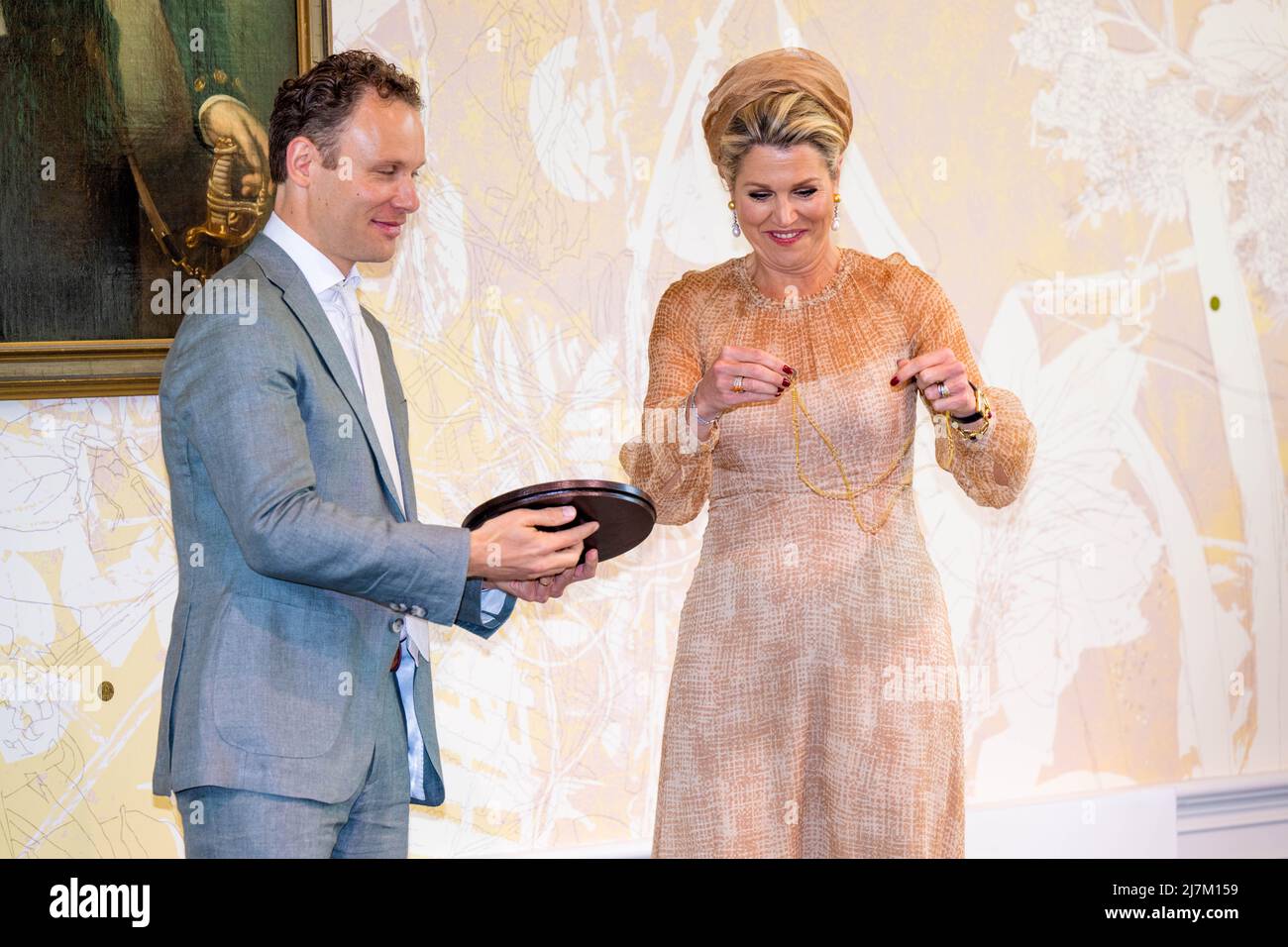 Queen Maxima at the opening of the ARTIS-Groote Museum in Amsterdam ...