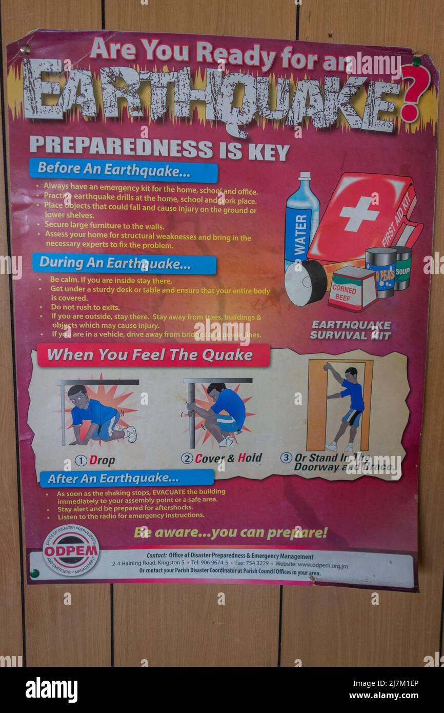 Earthquake public information poster hi-res stock photography and ...