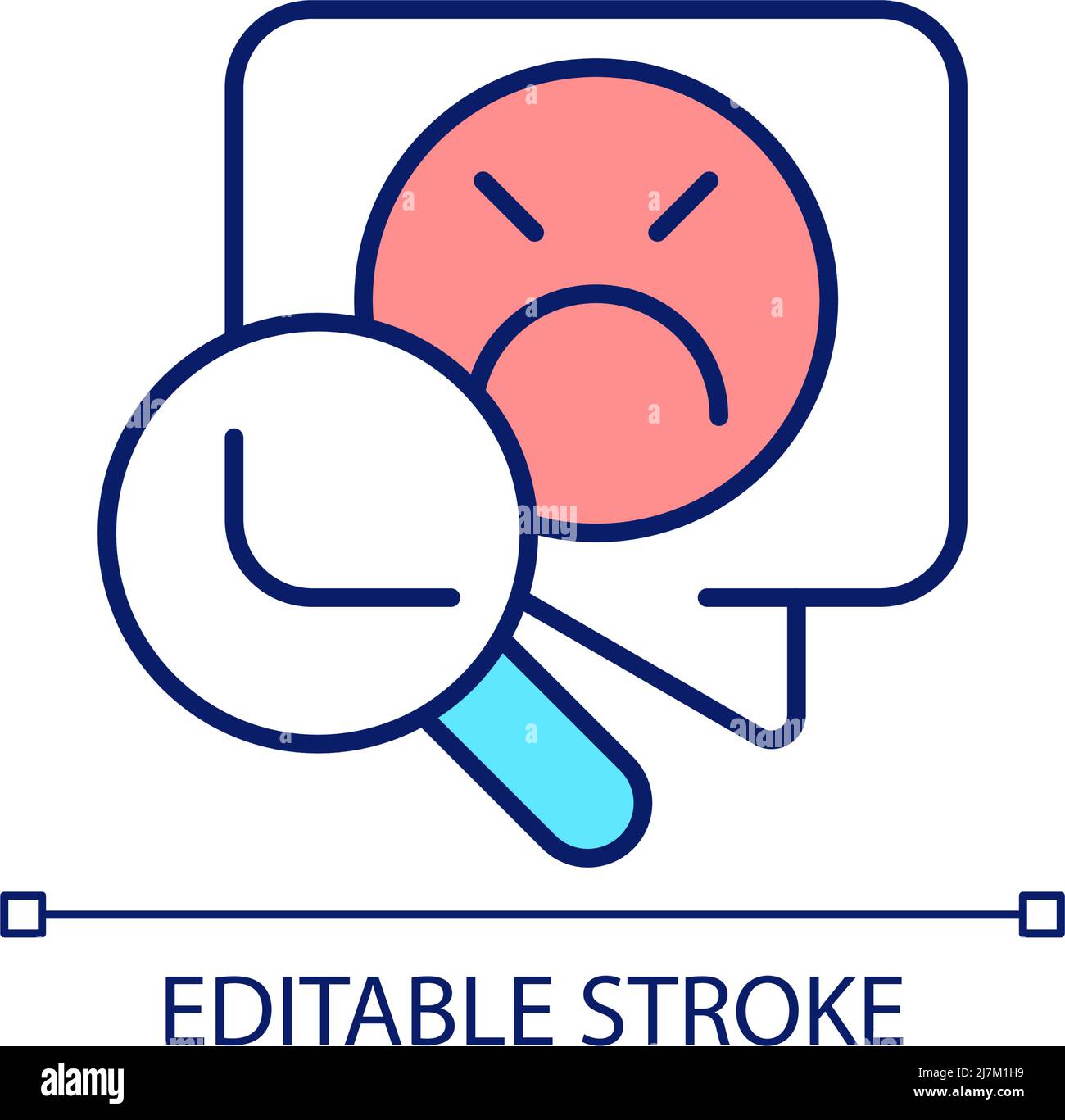 Negative comment RGB color icon Stock Vector Image & Art - Alamy