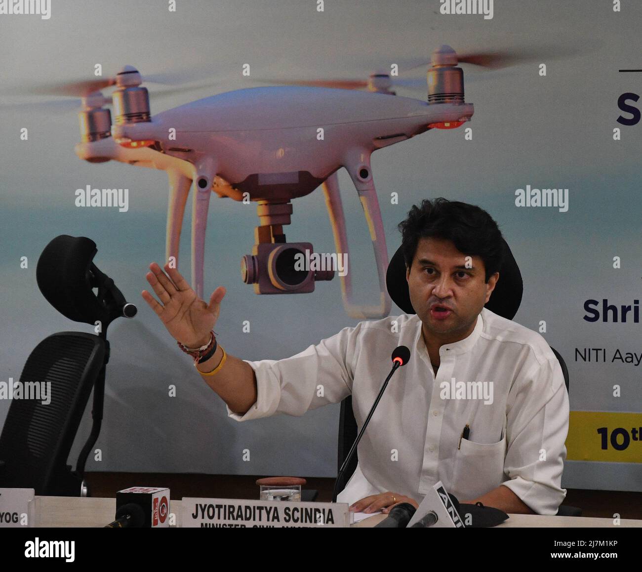 New Delhi, India. 10th May, 2022. Union Civil Aviation Minister ...