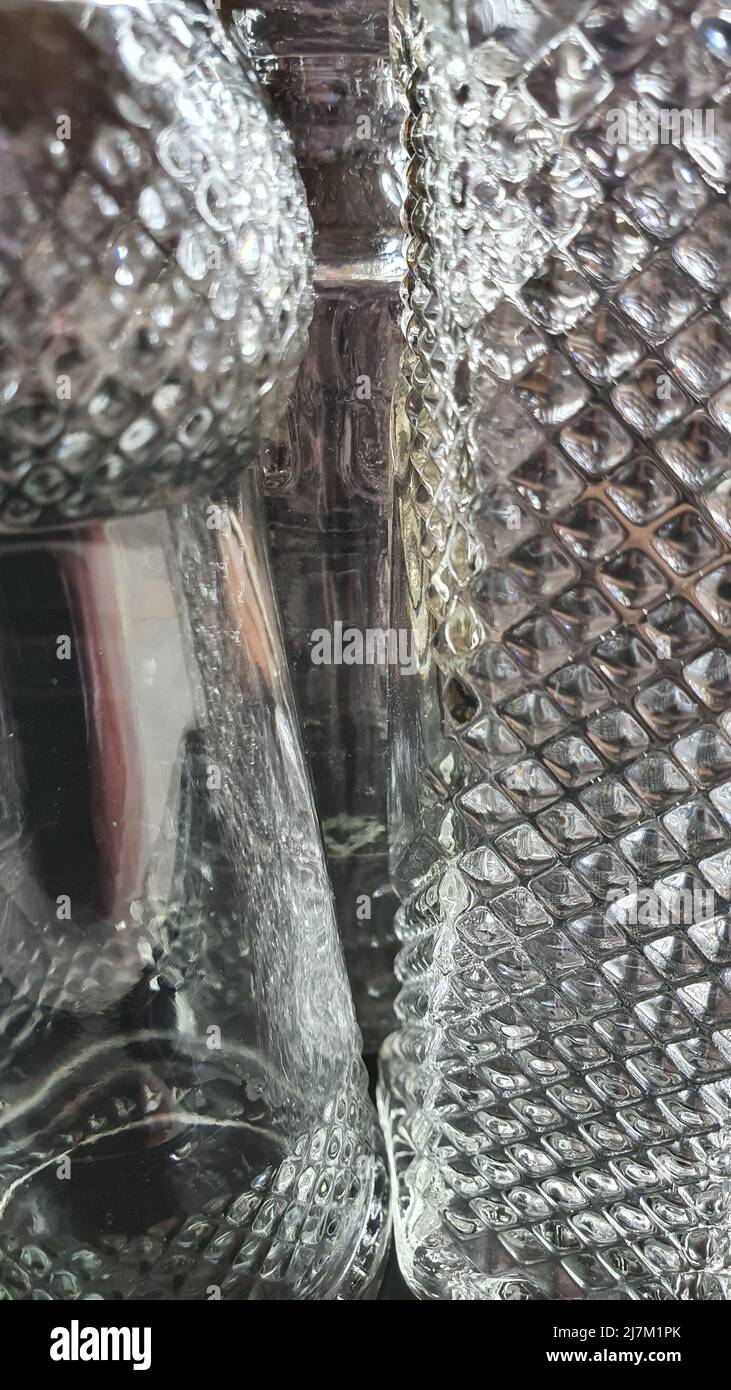 Textures and patterns of glass bottle Stock Photo - Alamy