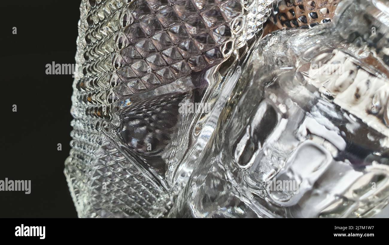 Textures and patterns of glass bottle Stock Photo - Alamy