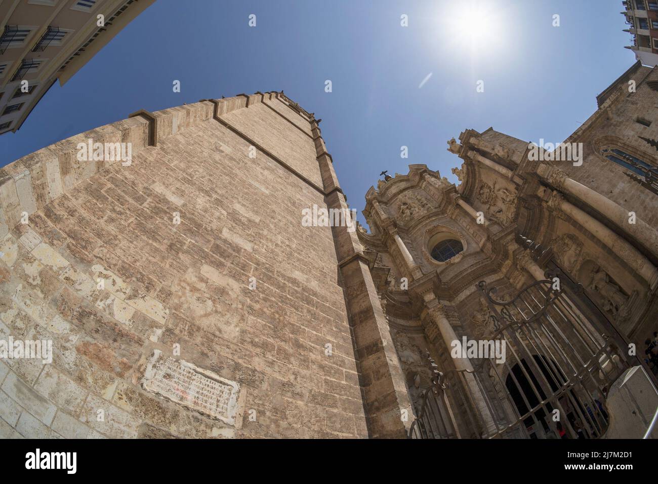 Valencia Spain historic gothic cathedral church Stock Photo - Alamy
