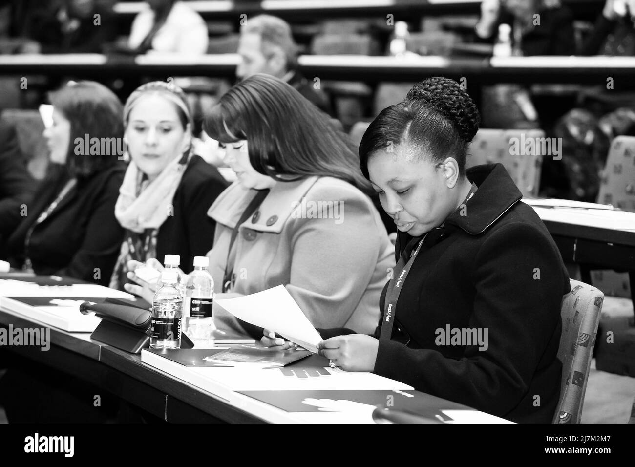 Johannesburg, South Africa - June 26, 2015: Delegates attending a AGM ...
