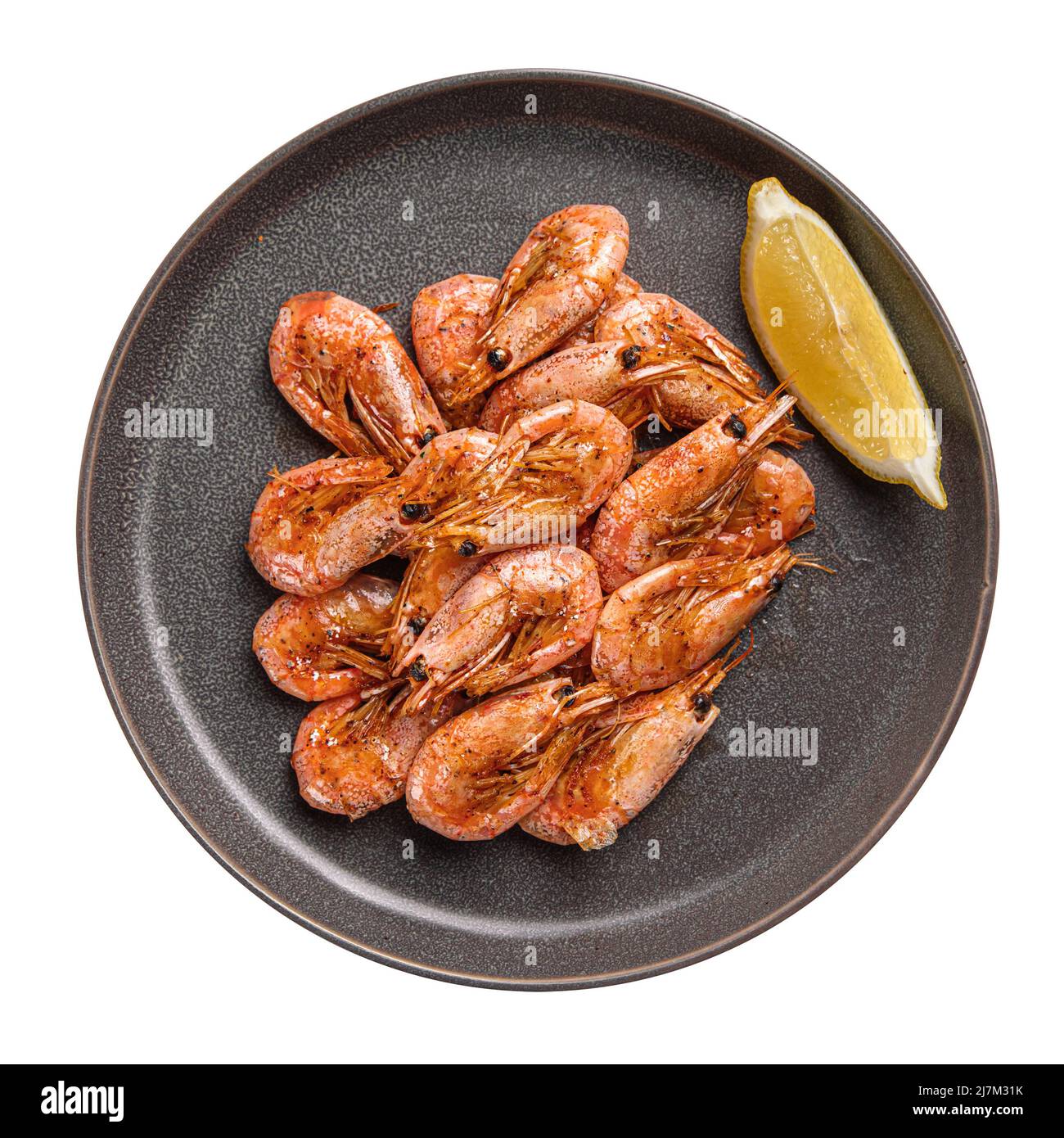Roasted garlic shrimp appetizer Cut Out Stock Images & Pictures - Alamy