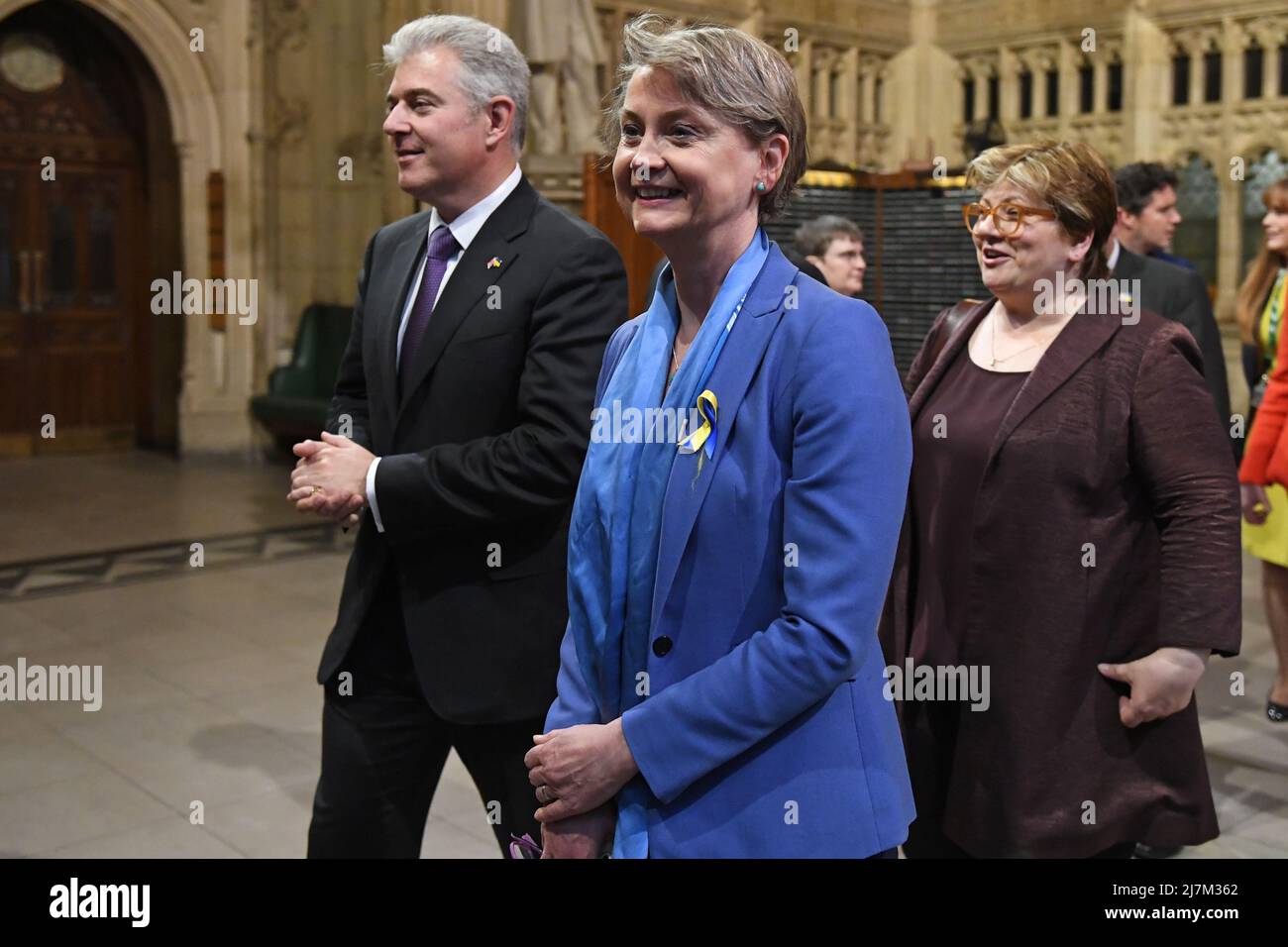 (left to right) Northern Ireland Secretary Brandon Lewis, Shadow home ...